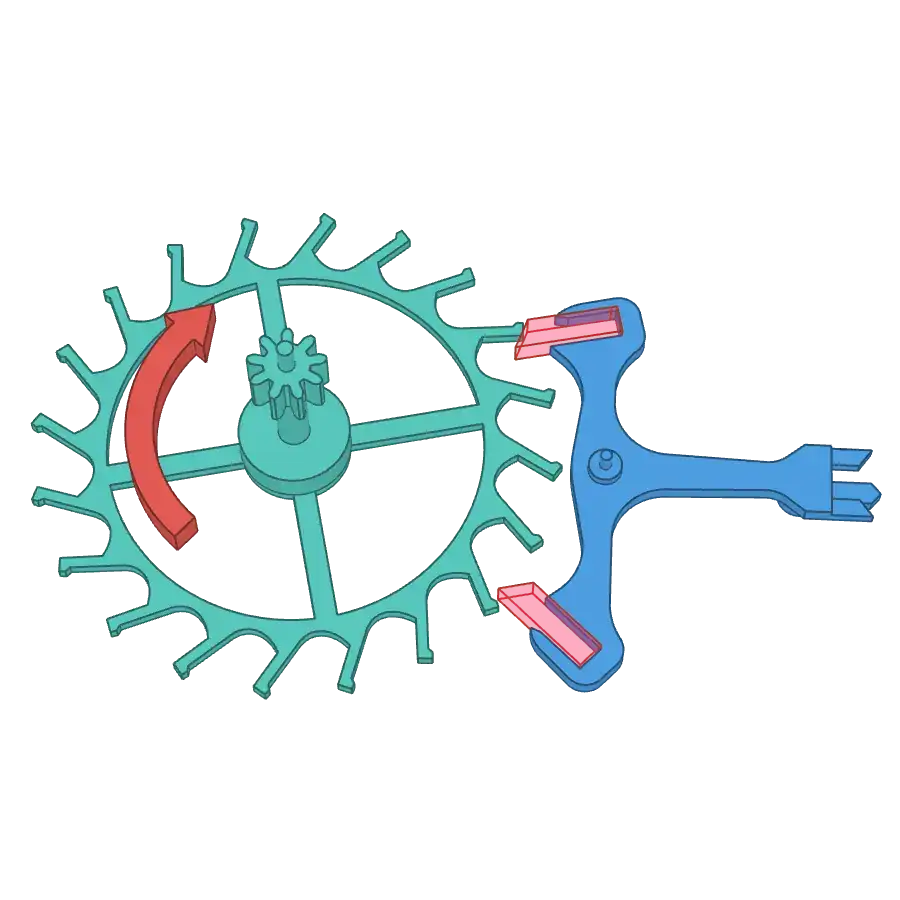 Espectacular visualización interactiva del funcionamiento de un reloj ...