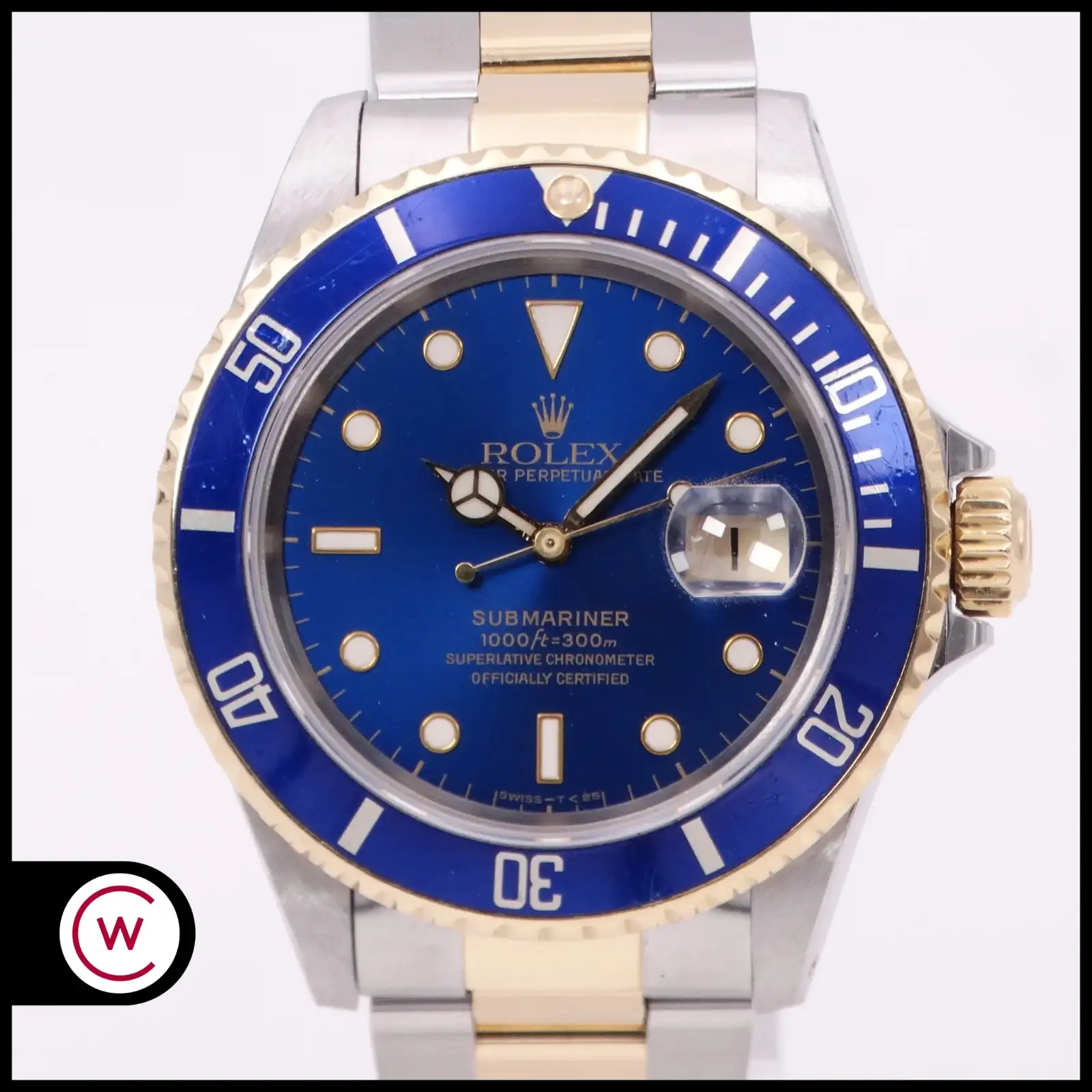 ROLEX Submariner Date 16613 Acero y Oro Azul CAJA Y PAPELES | Relojes ...