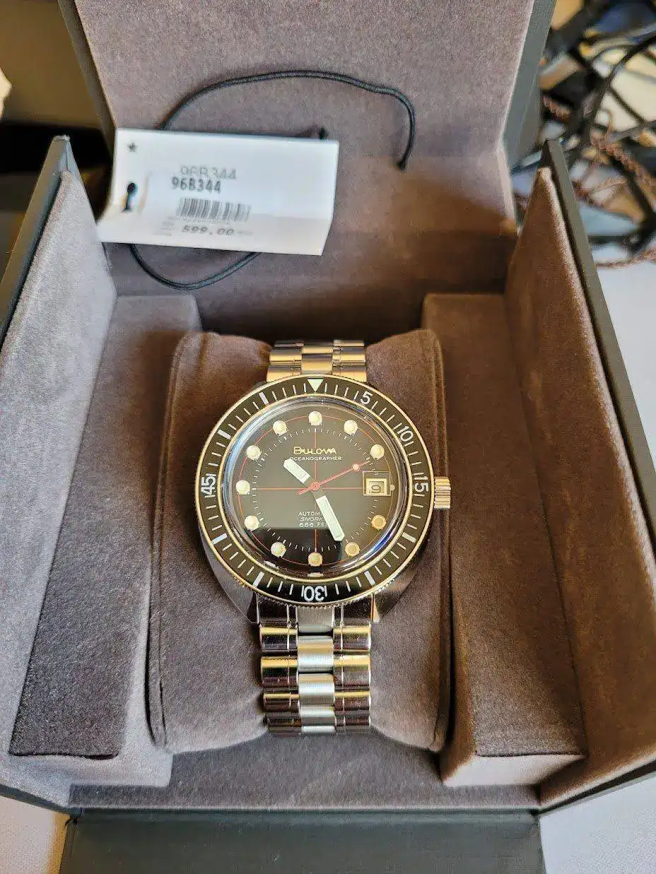 Bulova Oceanographer 41mm negro con armis modelo 96B344... | Relojes ...