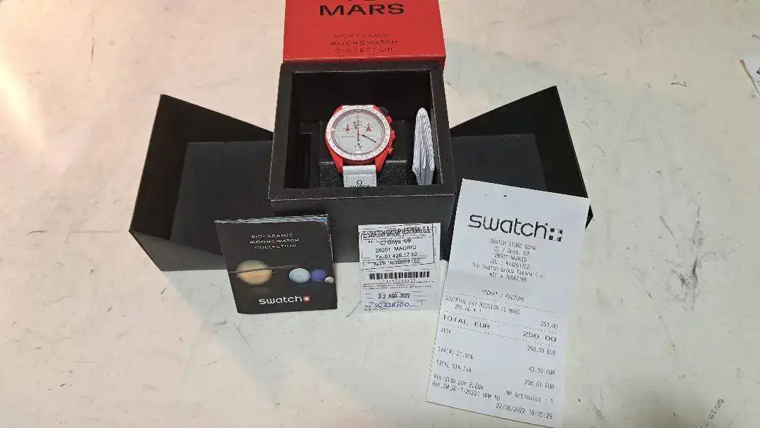 OMEGA x SWATCH MOONSWATCH Mission to MARS (MARTE Rojo). NUEVO A ...
