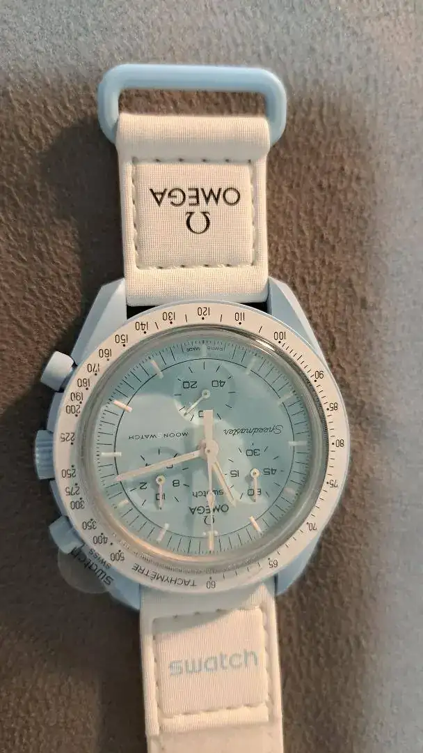 OMEGA x SWATCH MOONSWATCH Mission to URANUS (azul claro). NUEVO A ...