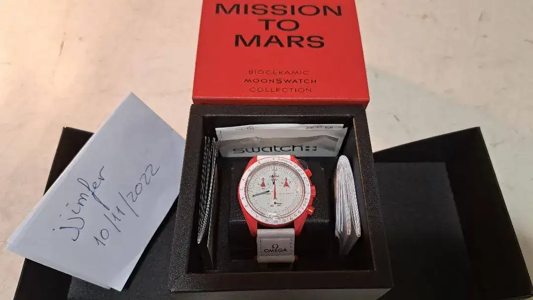 OMEGA x SWATCH MOONSWATCH Mission to MARS (MARTE Rojo). NUEVO A ...
