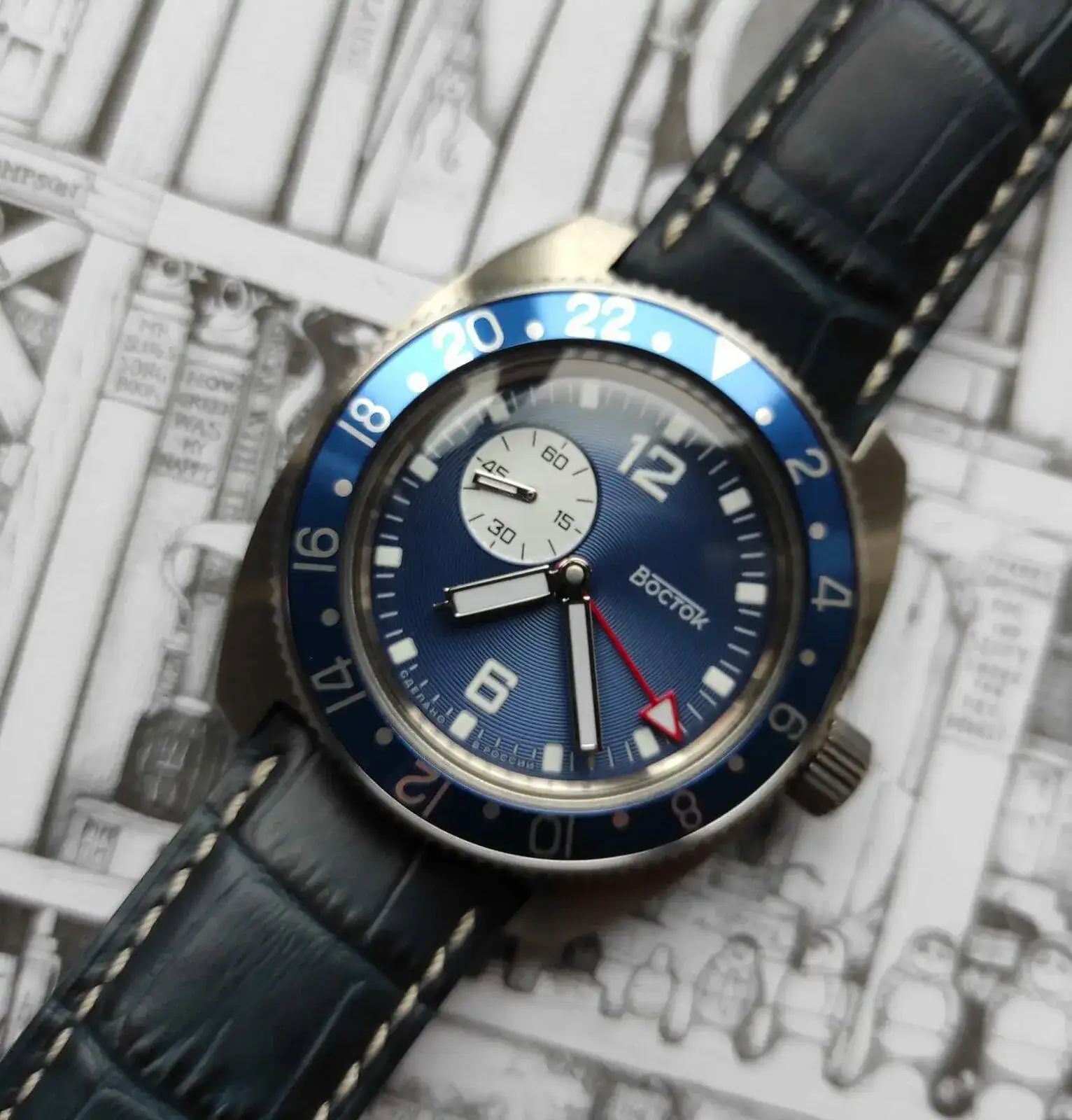 Vostok Amphibia 170 GMT Mod "Pitufinsky" | Relojes Especiales, EL foro ...