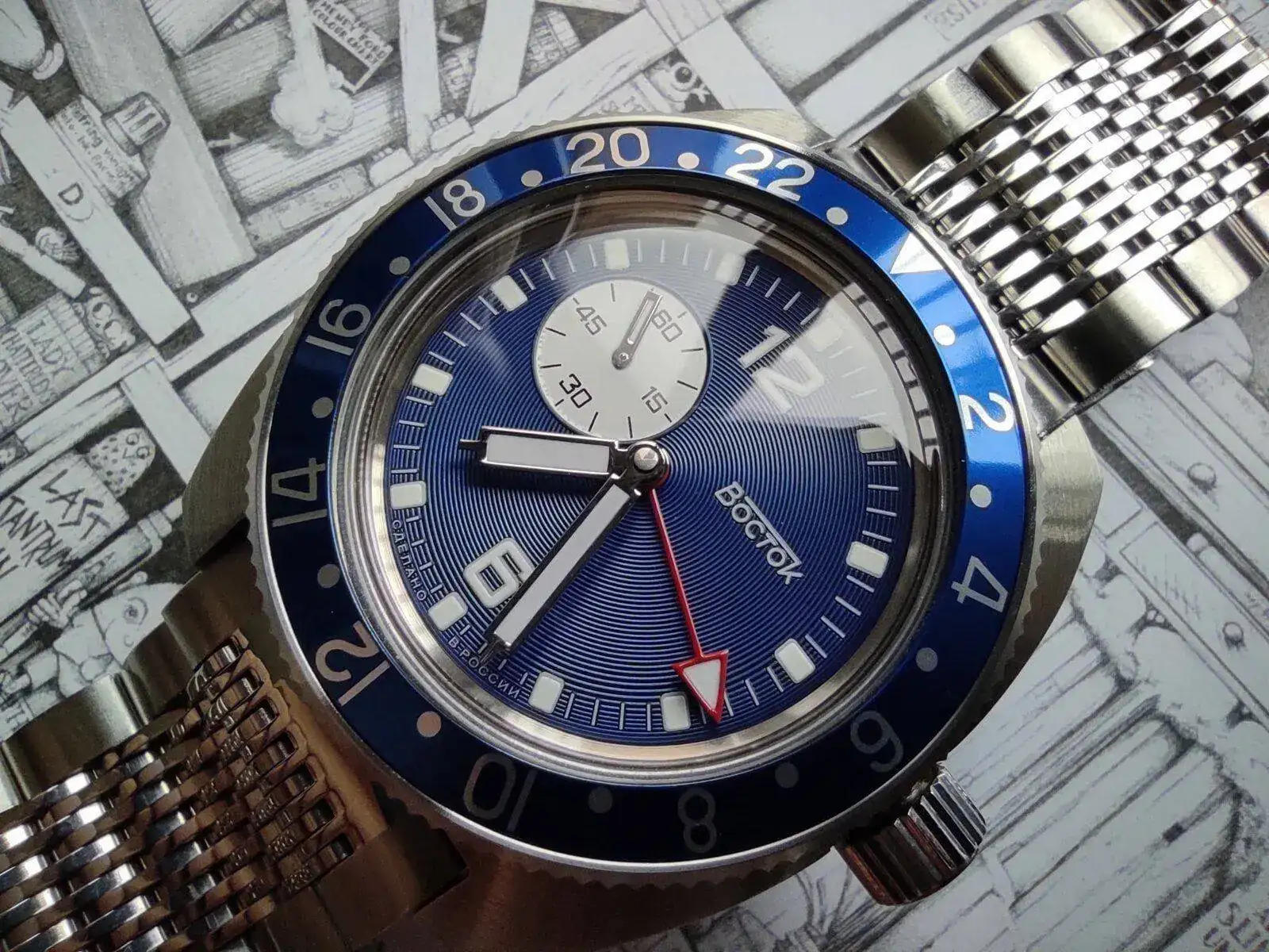 Vostok Amphibia 170 GMT Mod "Pitufinsky" | Relojes Especiales, EL foro ...