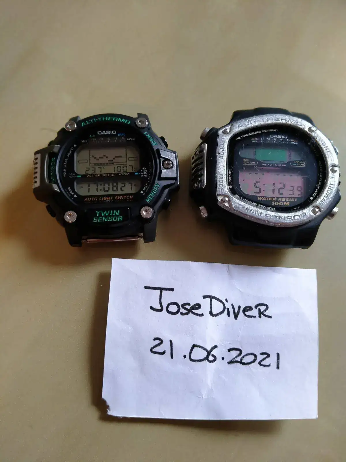 Casio Altibaro NOS PRT-30 Twin Sensor - Pro Trek | Relojes Especiales ...