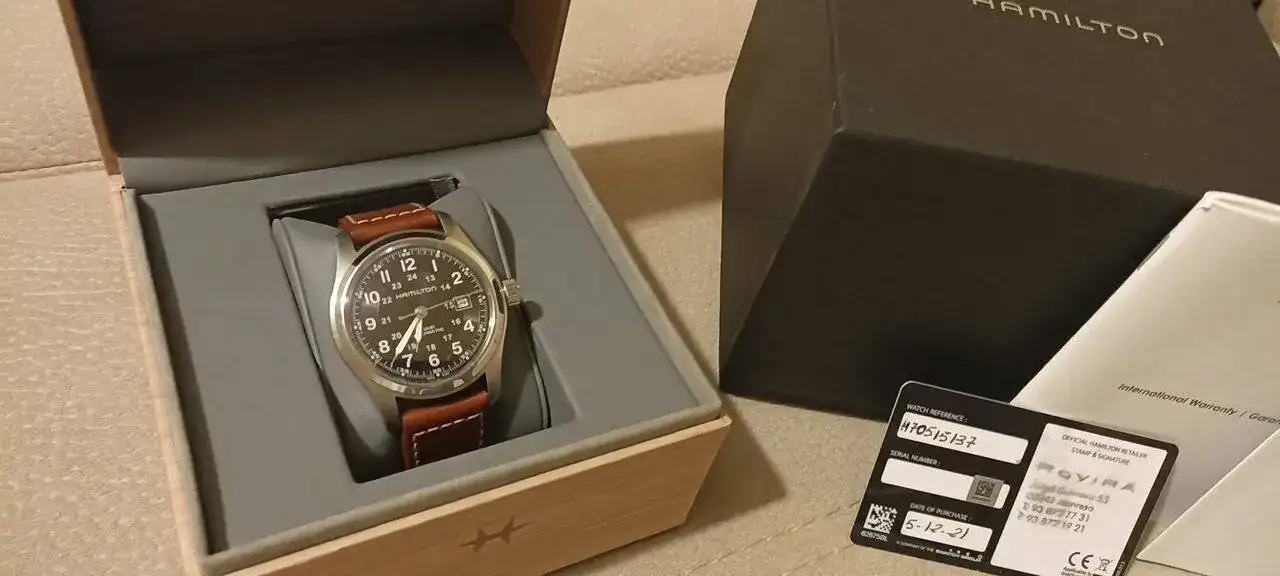 HAMILTON KHAKI FIELD AUTOMATIC SWISS MADE 42 MM IMPECABLE. | Relojes ...