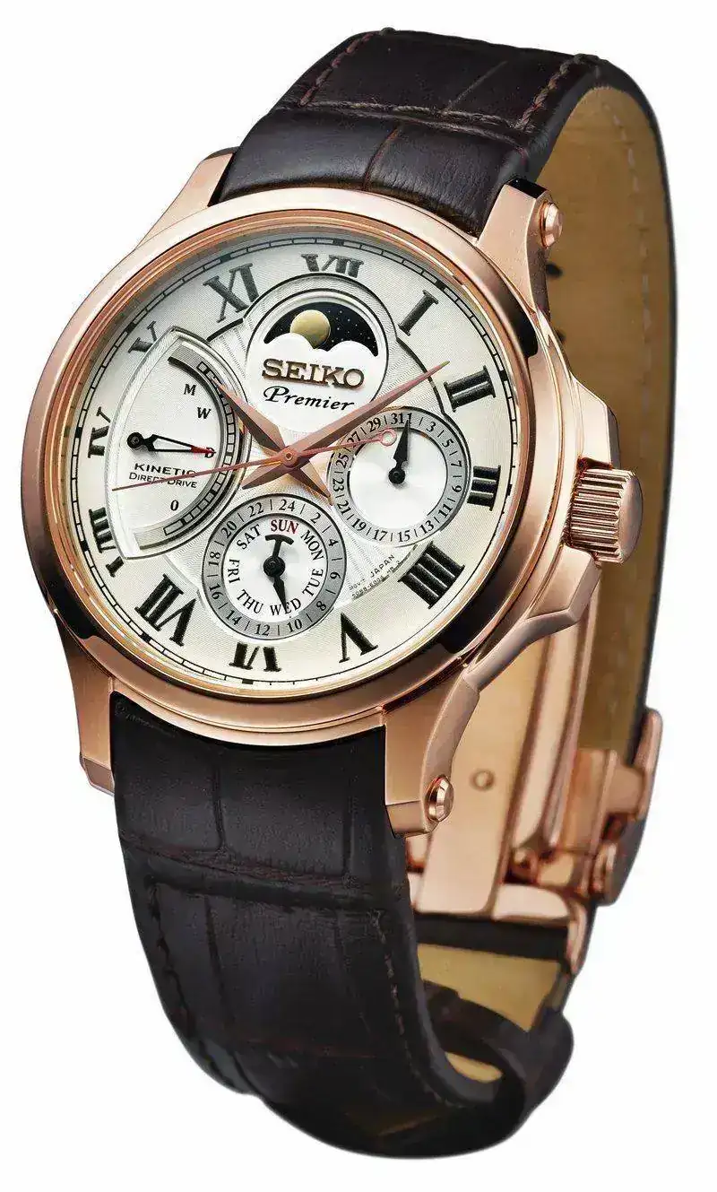 Seiko Premier Kinetic Direct Drive Fase Lunar | Relojes Especiales, EL ...