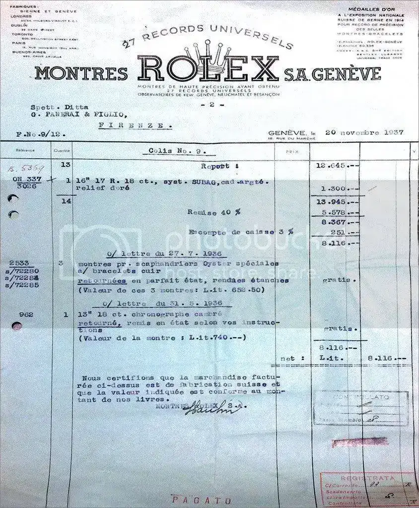ROLEX ADN: EL PRIMER RELOJ PANERAI - ROLEX REF. 2533 circa 1935 ...