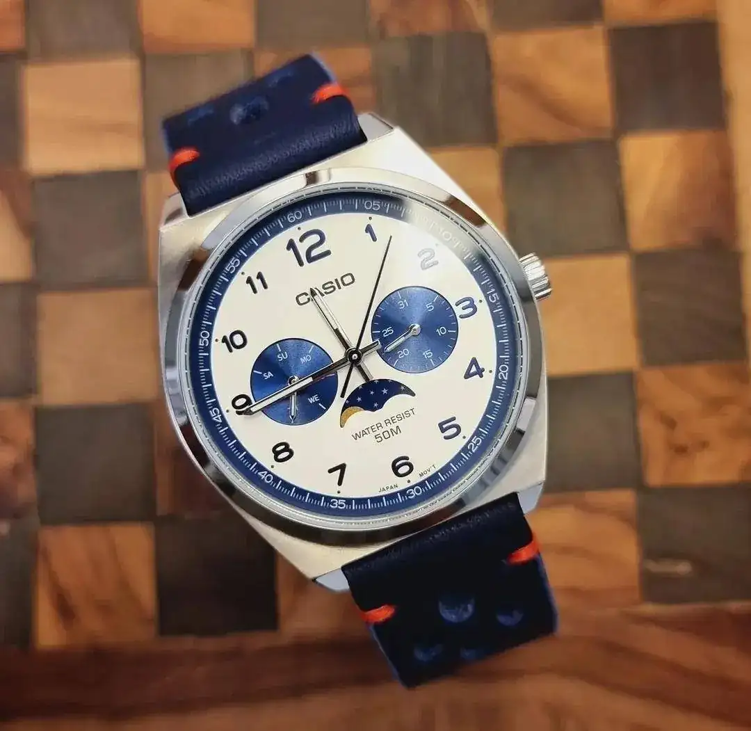 Casio mtp-m305... Sencillo, bonito y elegante (analógico con fase lunar ...