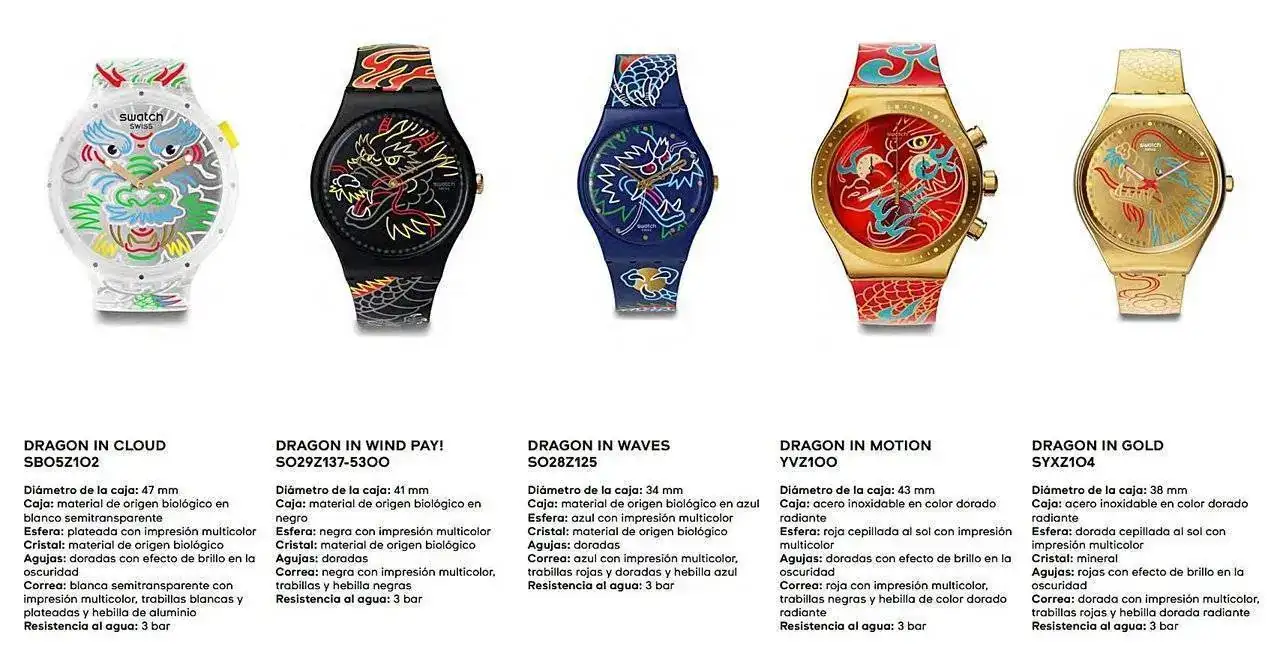 Año nuevo... chino. El año del Dragón, con Swatch | Relojes Especiales ...