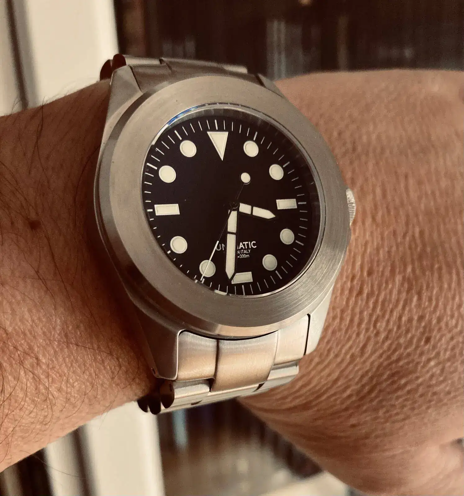 UNIMATIC U4-A en ciernes: Bisel Monobloque Fijo Acero Sólido | Relojes ...