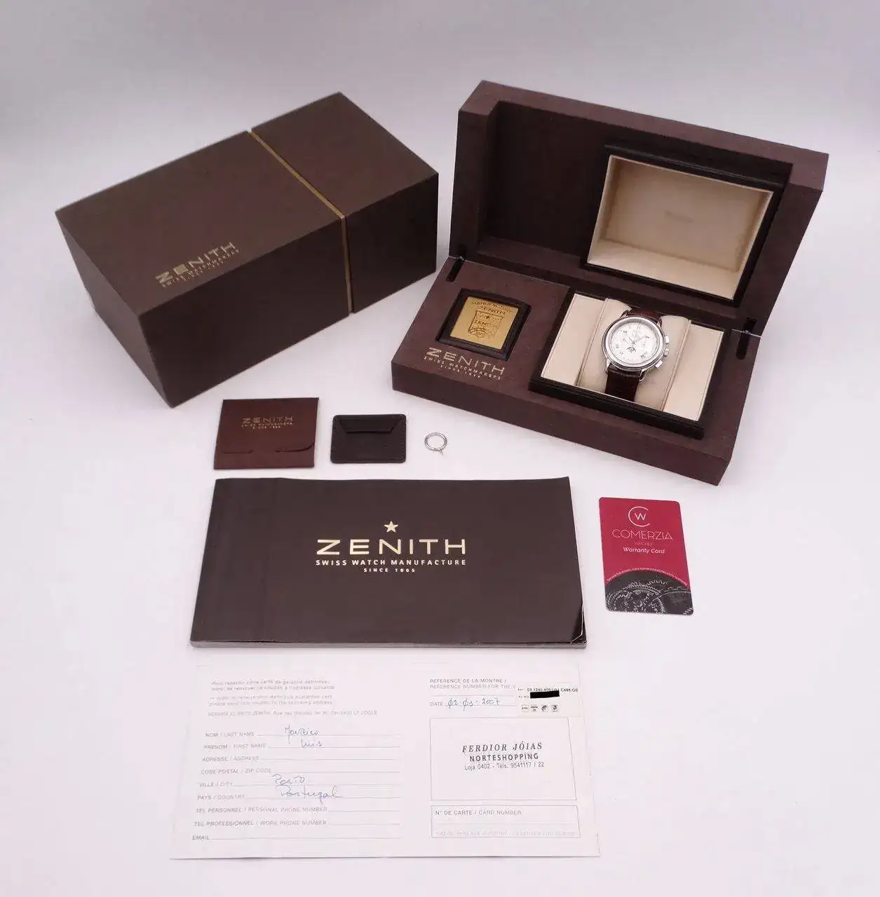 ZENITH El Primero Chronomaster GT Moonphase 03.1240.4001 FULL SET ...